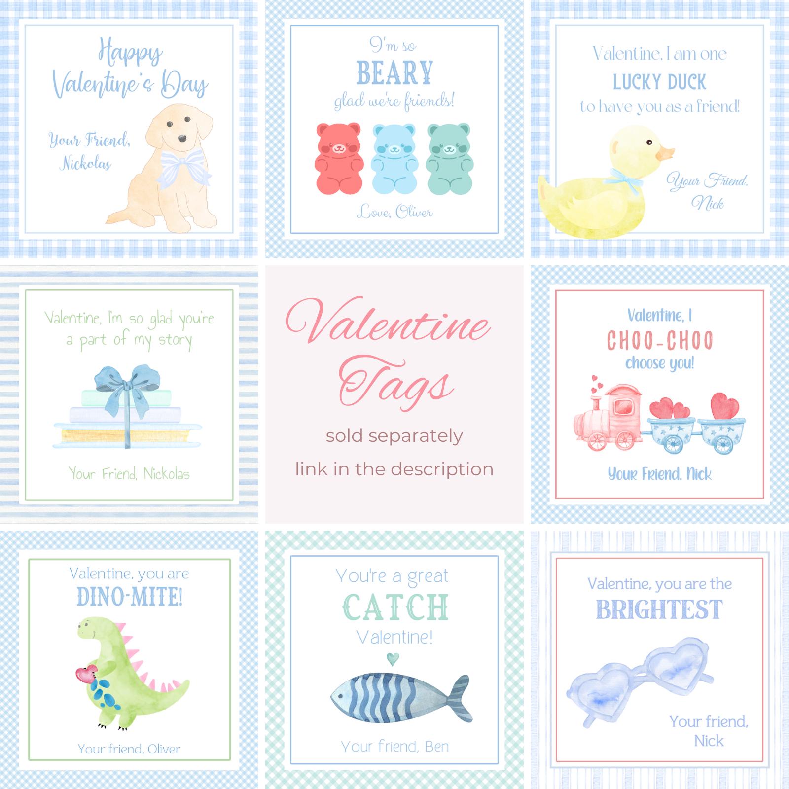 Printable Valentine Day Tags, Gummy Bear Valentine, Valentine Favor Tag ...