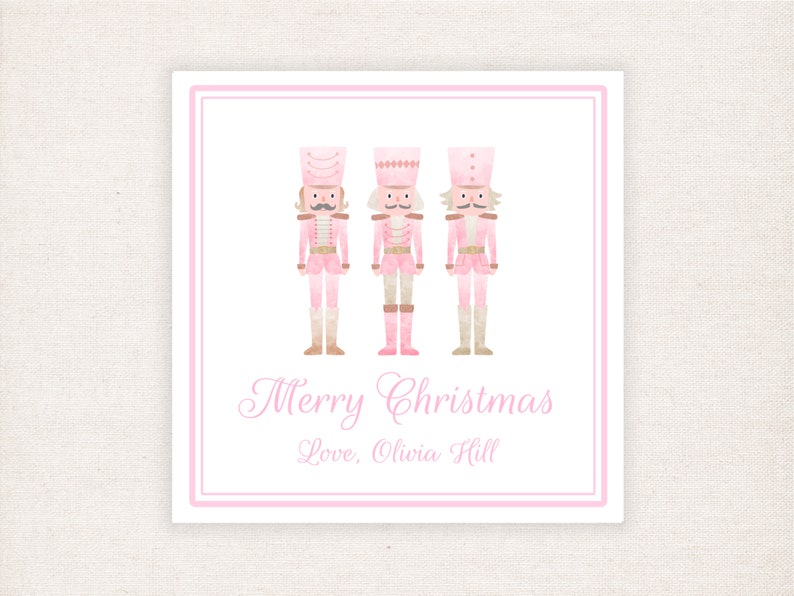 Printable Nutcracker Christmas Gift Tags, Holiday Gift Tag, Classroom ...