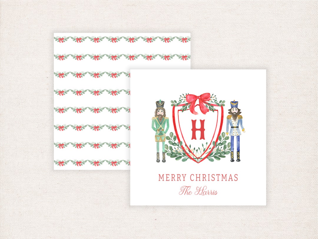 Printable Nutcracker Christmas Gift Tags, Nutcracker Holiday Gift Tag ...