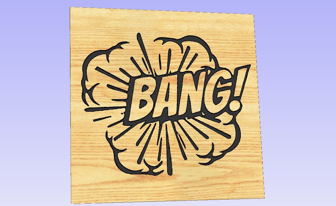 Bang Comic Bubble Dxf,svg File Only - Etsy