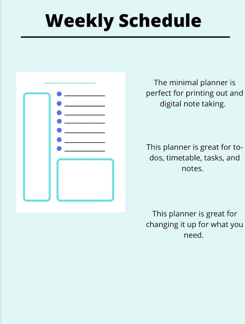 Printable Planner I Printable Planner Pages - Etsy