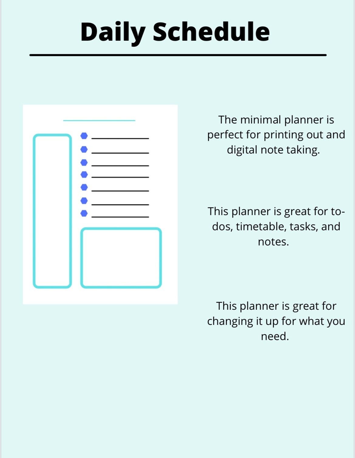 Undated Academic Planner I Daily Digital Planner - Etsy