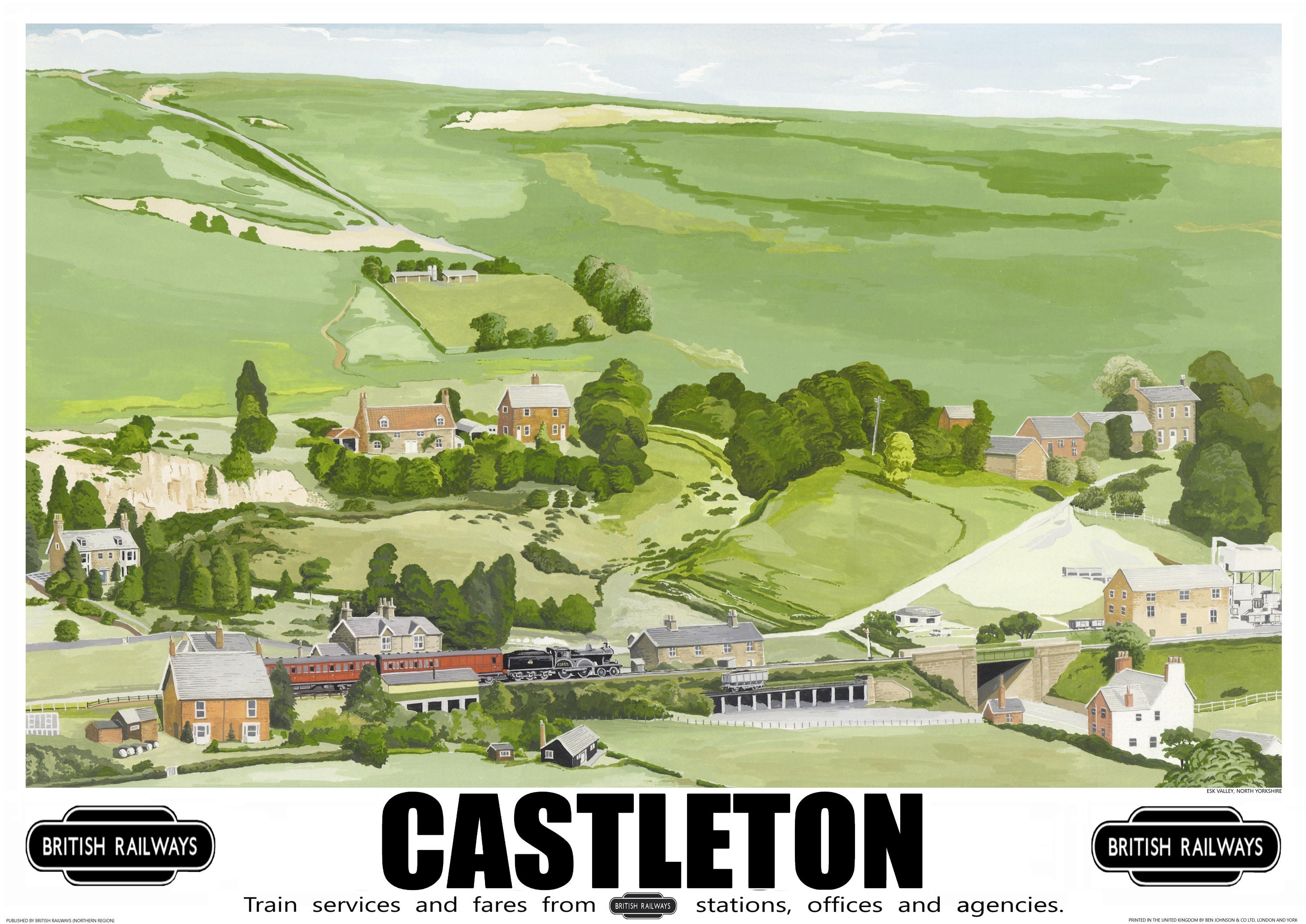 Castleton North Yorkshire Esk Valley North Yorkshire British Railways ...