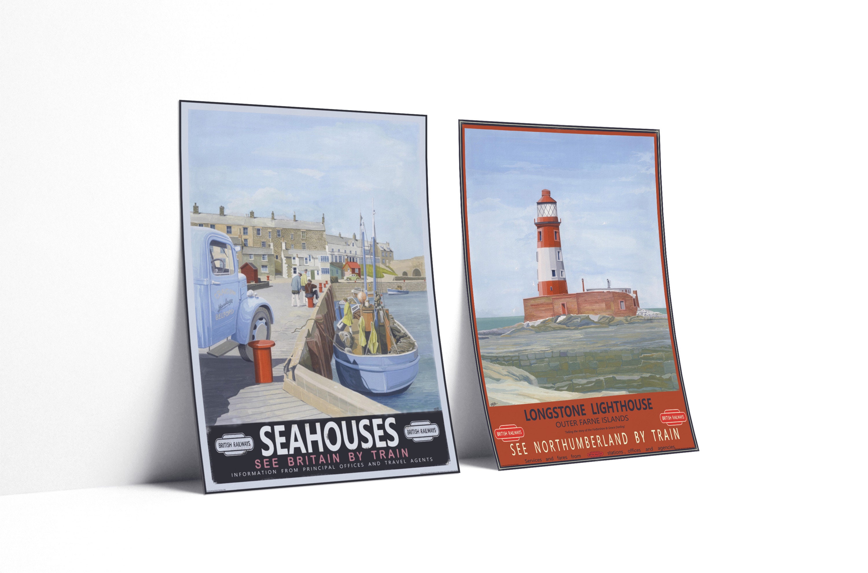 Seahouses Northumberland Picture Seahouses Harbour Print Northumberland ...