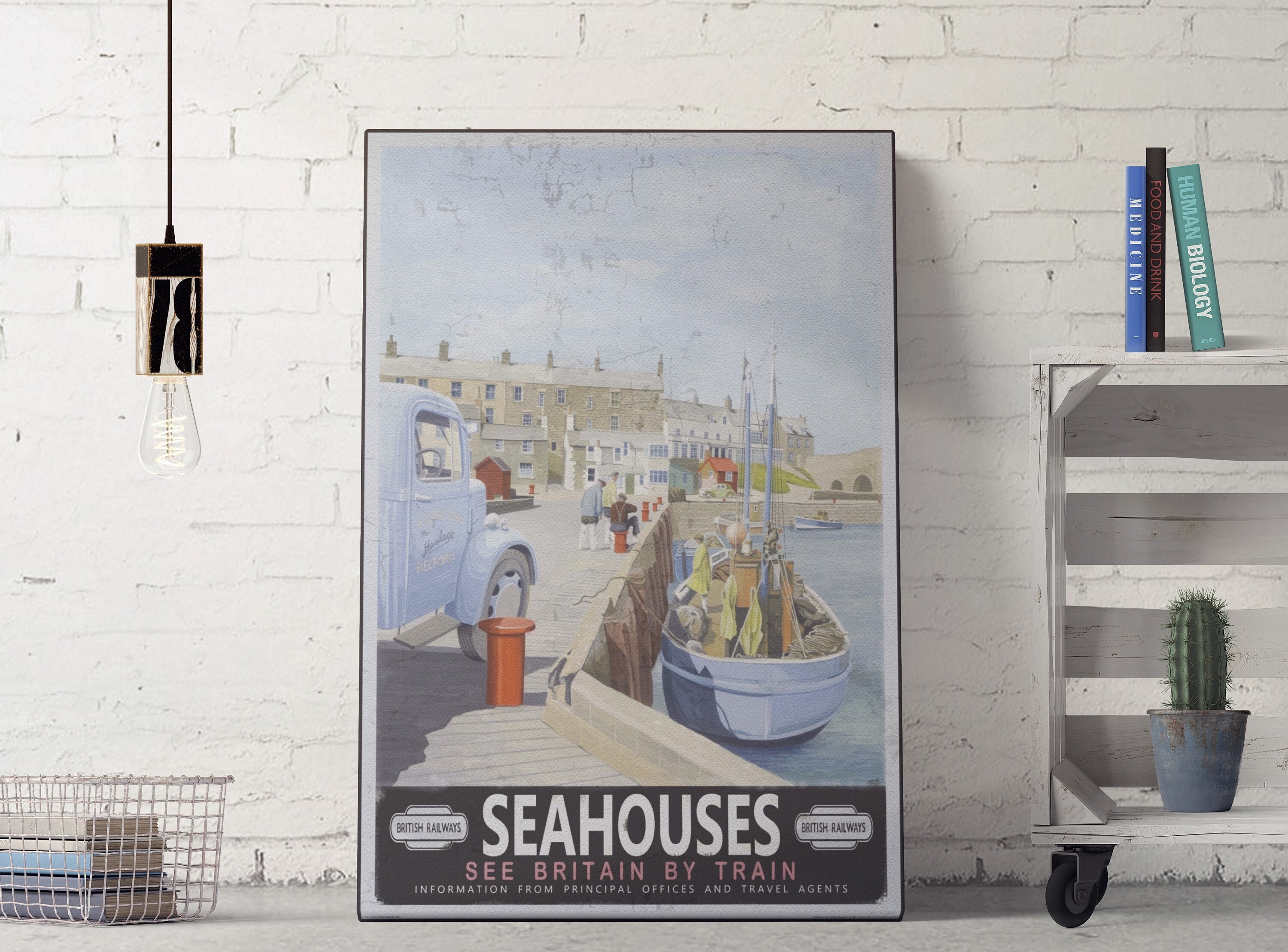 Seahouses Northumberland Picture Seahouses Harbour Print Northumberland ...