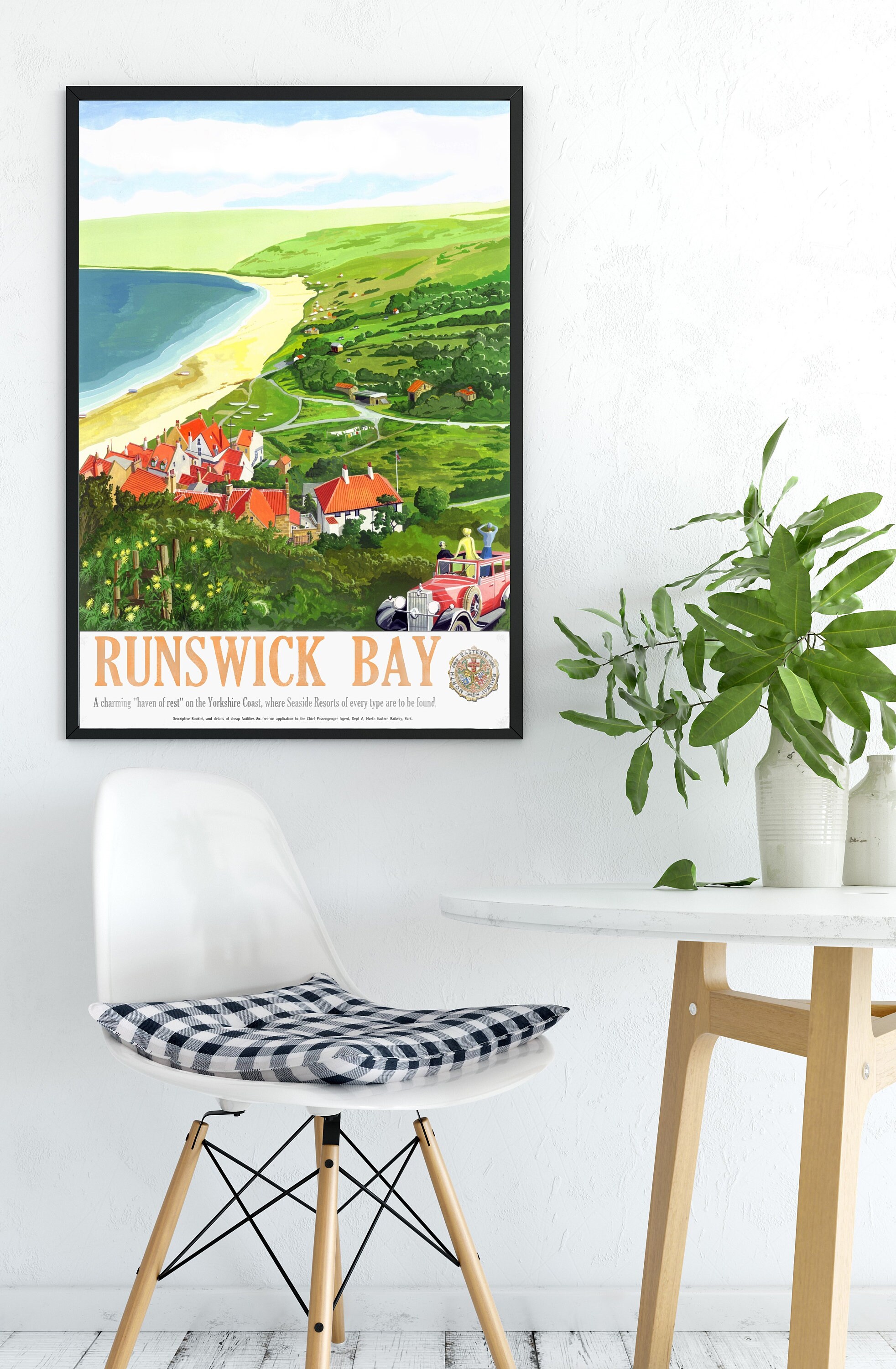 Runswick Bay Art Saltburn-by-the-sea Picture Runswick Bay Print ...