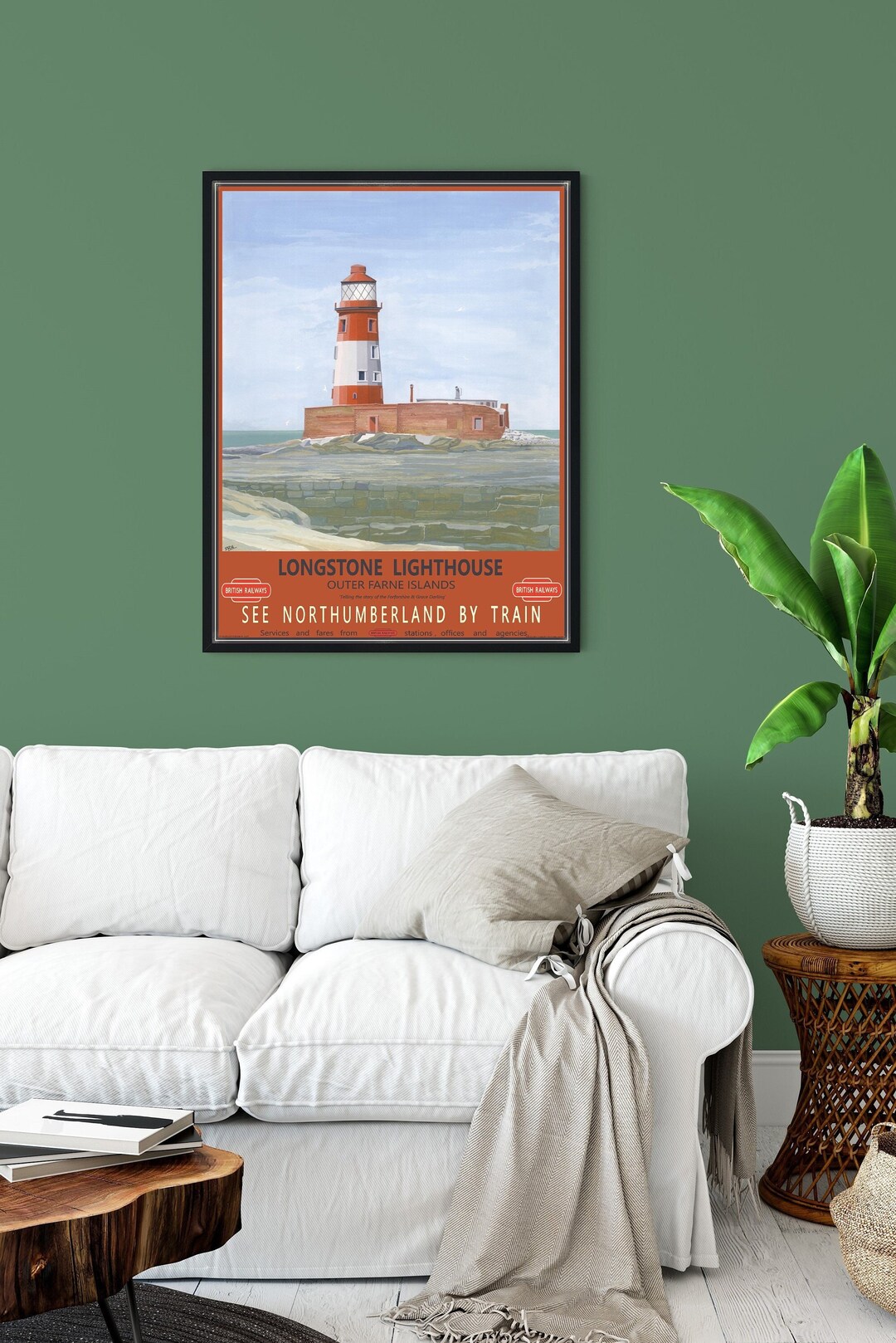 Longstone Lighthouse Print Northumberland Pictures Lighthouse Art ...