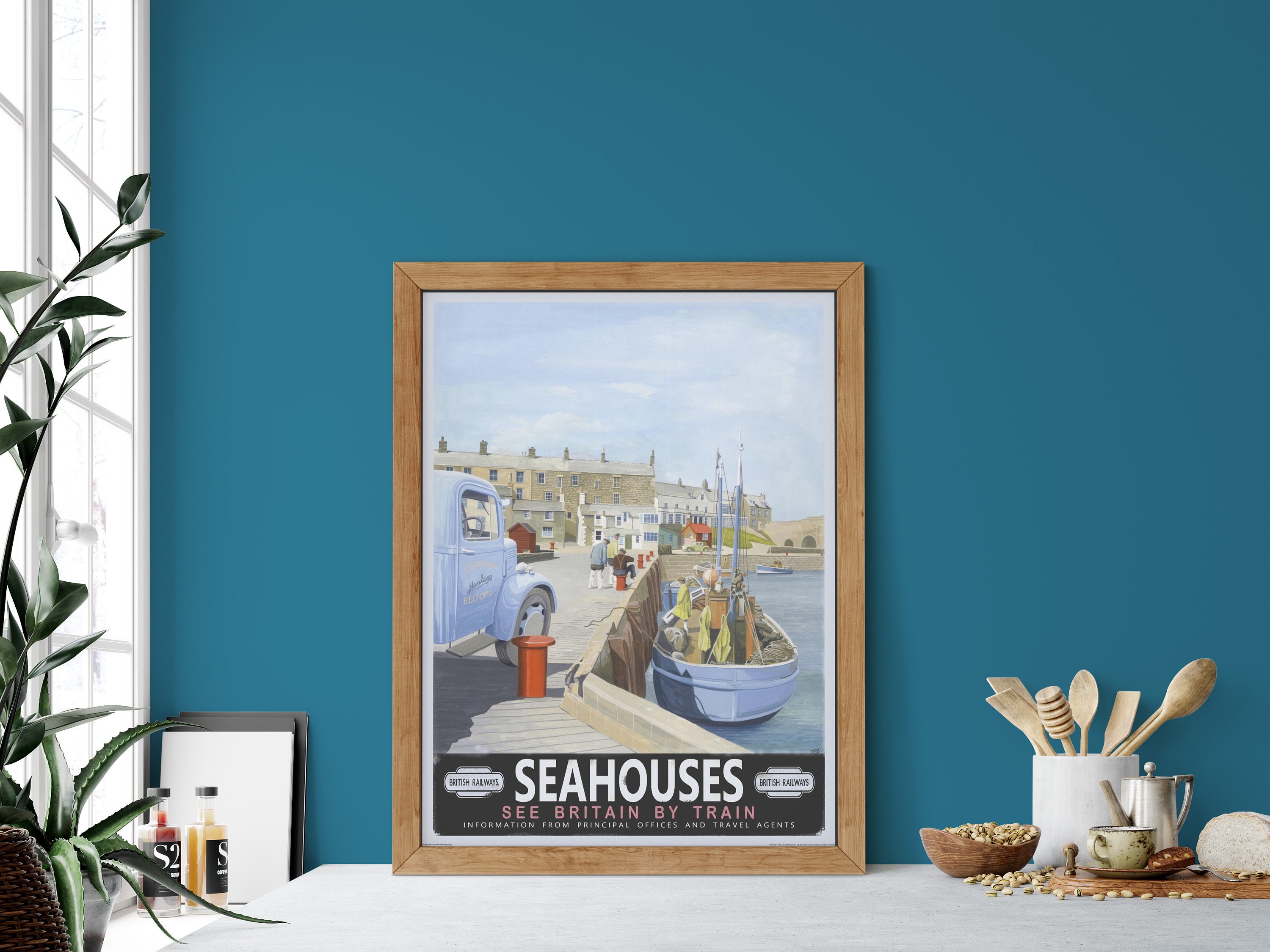 Seahouses Northumberland Picture Seahouses Harbour Print Northumberland ...