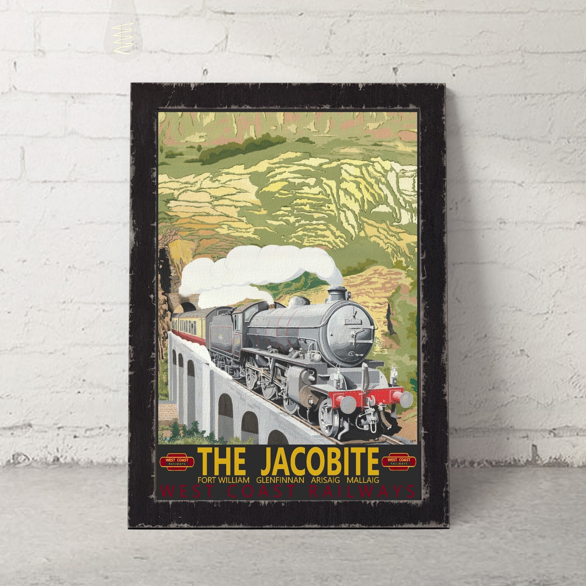 The Jacobite Train West Coast Railways Picture Scotland Railway Poster ...