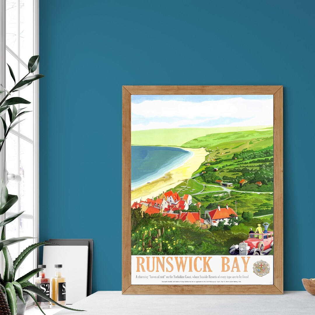 Runswick Bay Art Saltburn-by-the-sea Picture Runswick Bay Print ...