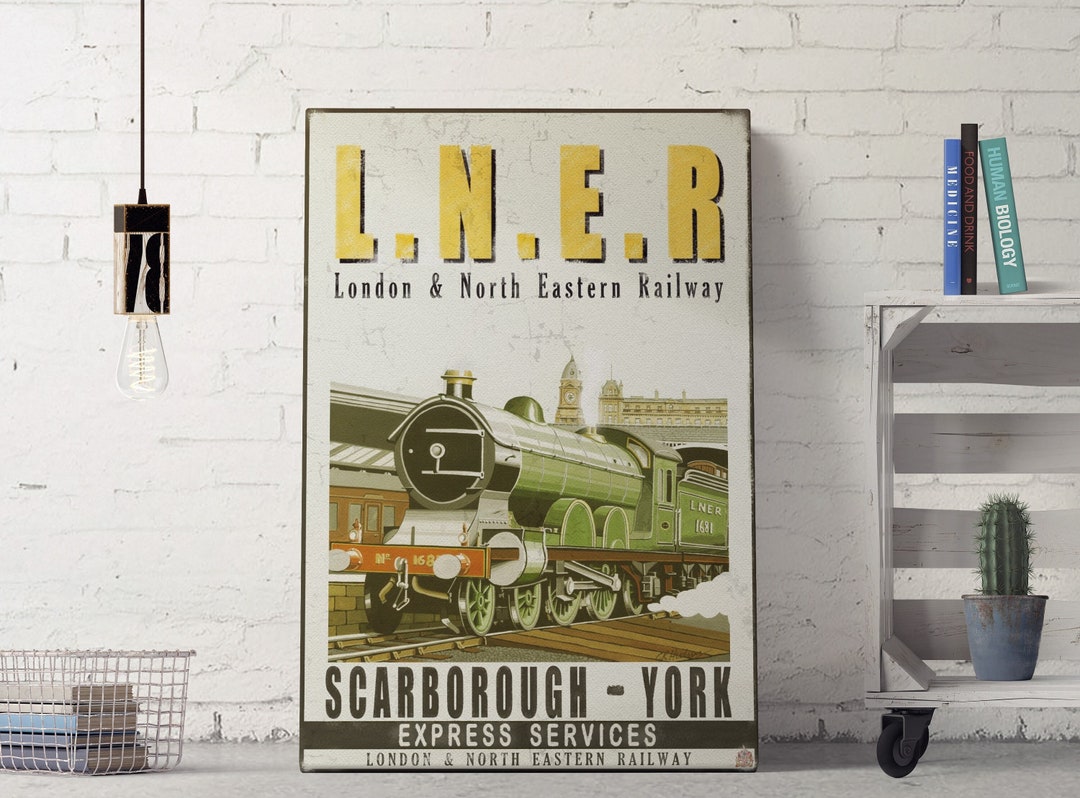 Scarborough Railway Poster LNER Poster North Easter - Etsy