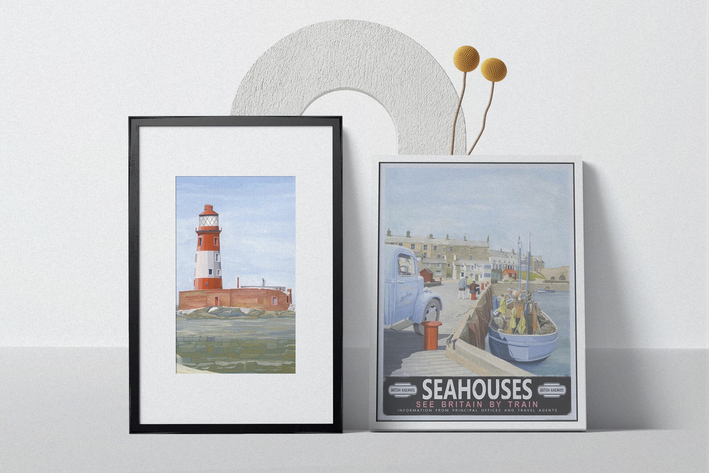 Seahouses Northumberland Picture Seahouses Harbour Print Northumberland ...