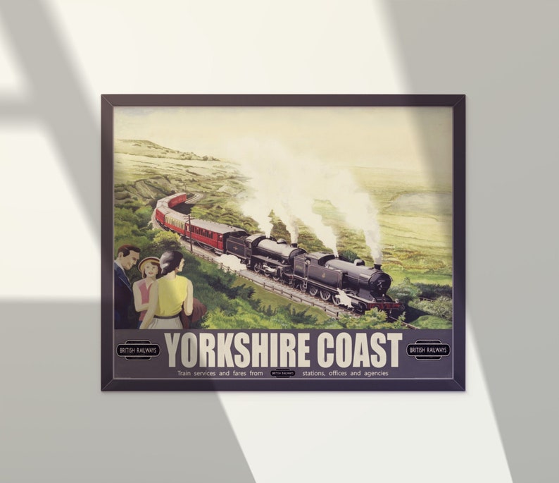 Yorkshire Coast Railways British Railways Poster Yorkshire Coast Travel ...