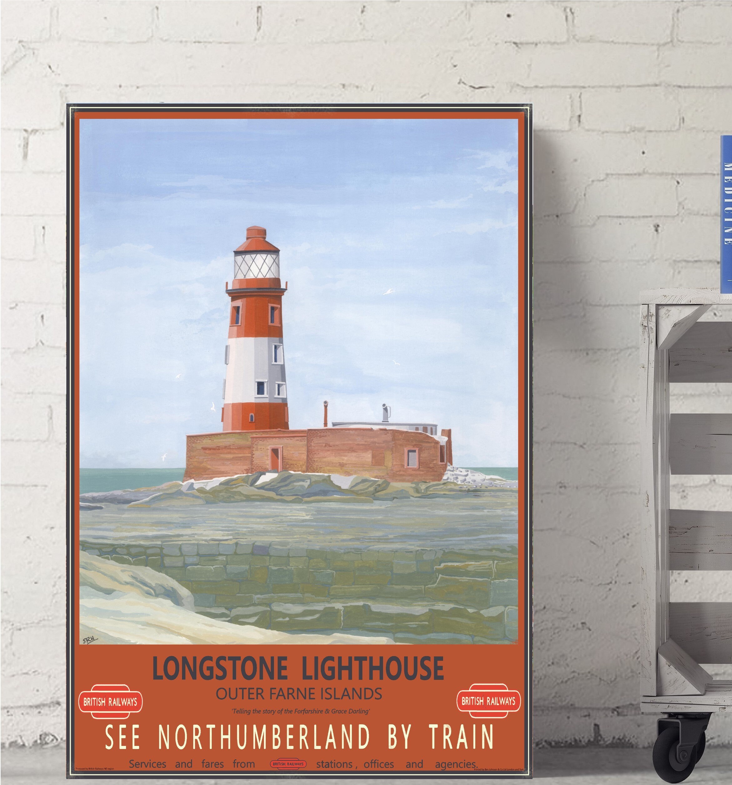 Longstone Lighthouse Print Northumberland Pictures Lighthouse Art ...