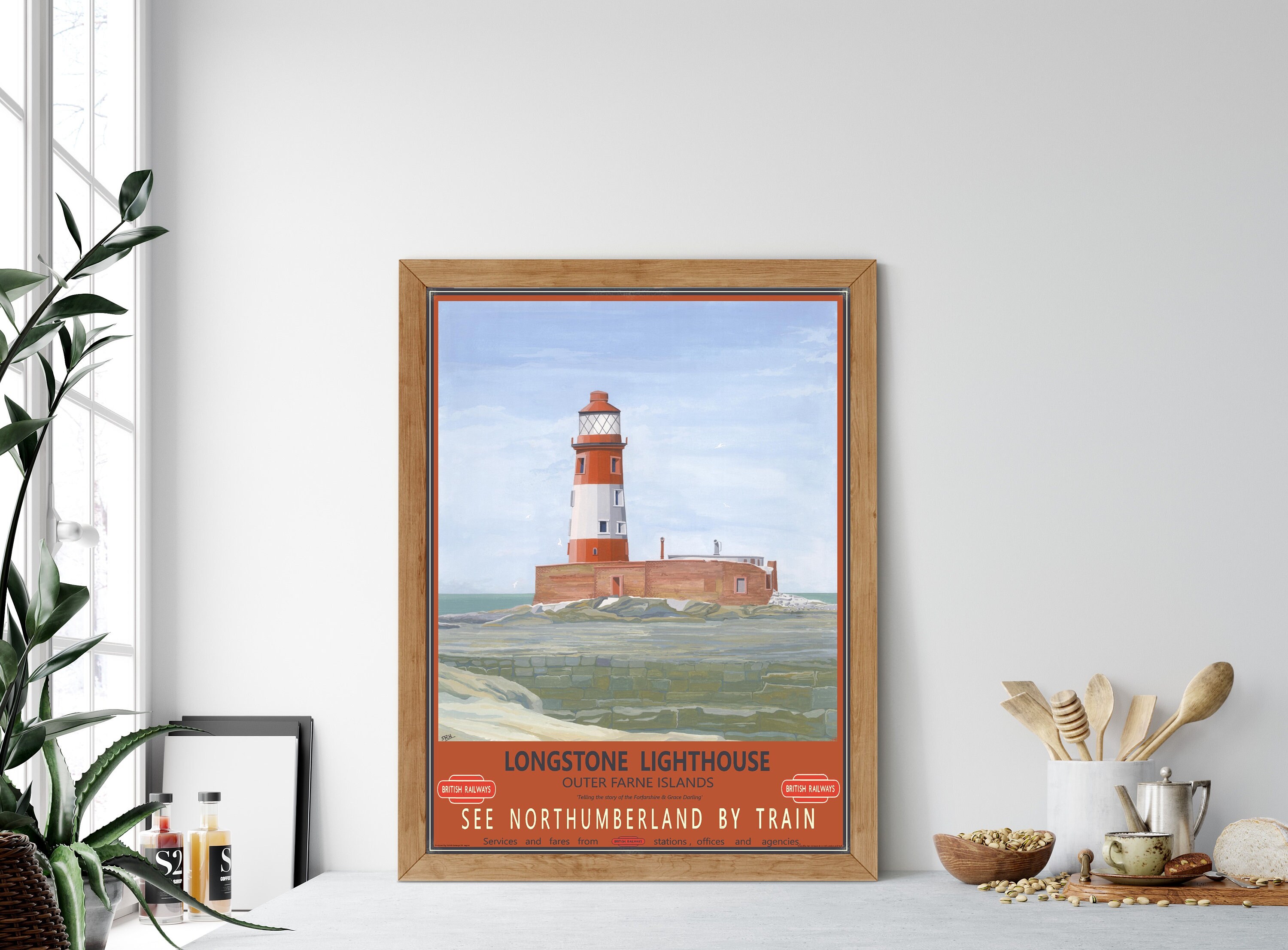 Longstone Lighthouse Print Northumberland Pictures Lighthouse Art ...