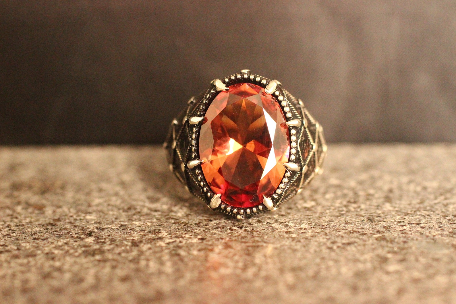 Sterling Silver 925 Handmade Alexandrite Men's Ring | Etsy