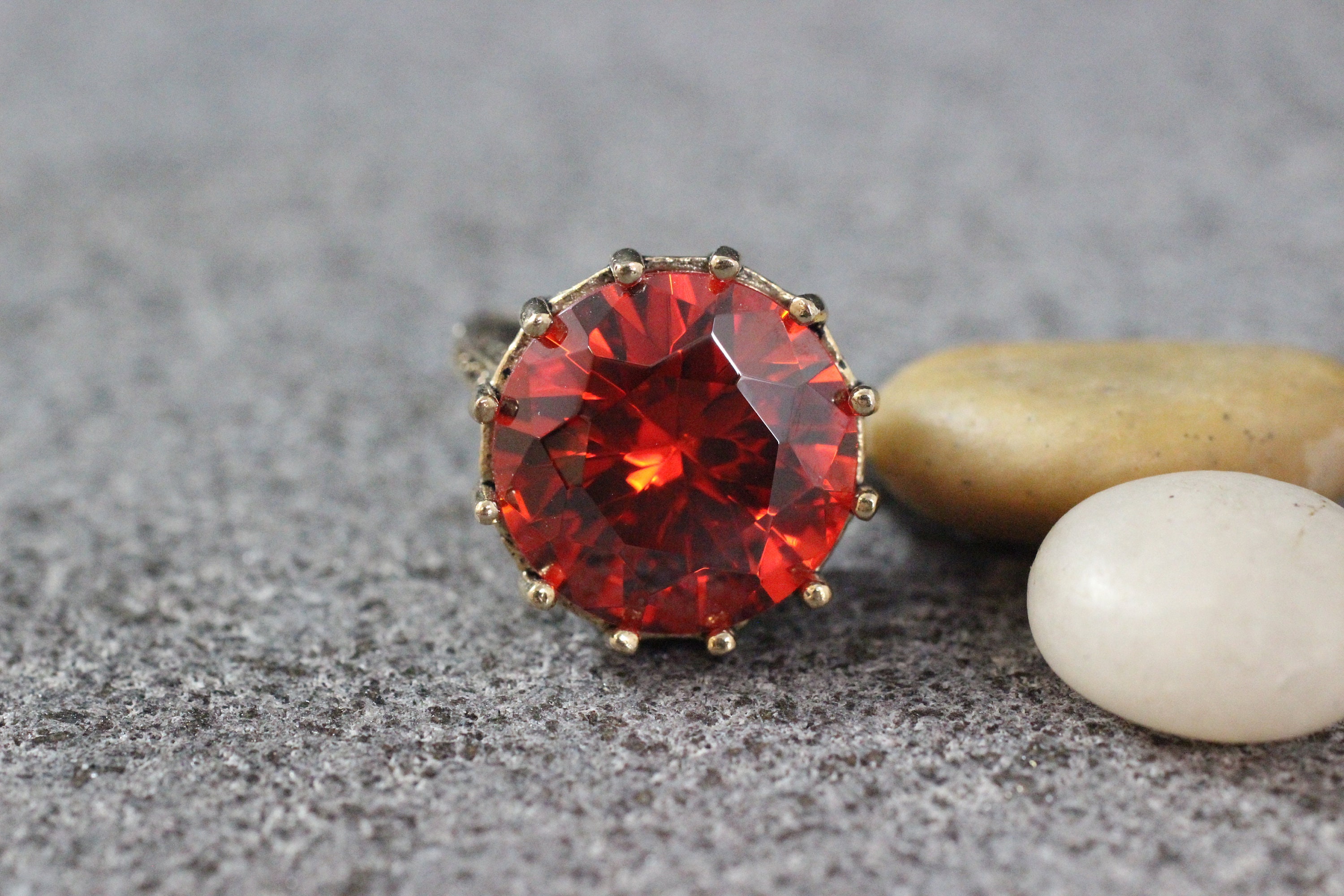 Ruby Ring Sterling Silver 925 Ruby Handmade Ring Ottoman | Etsy