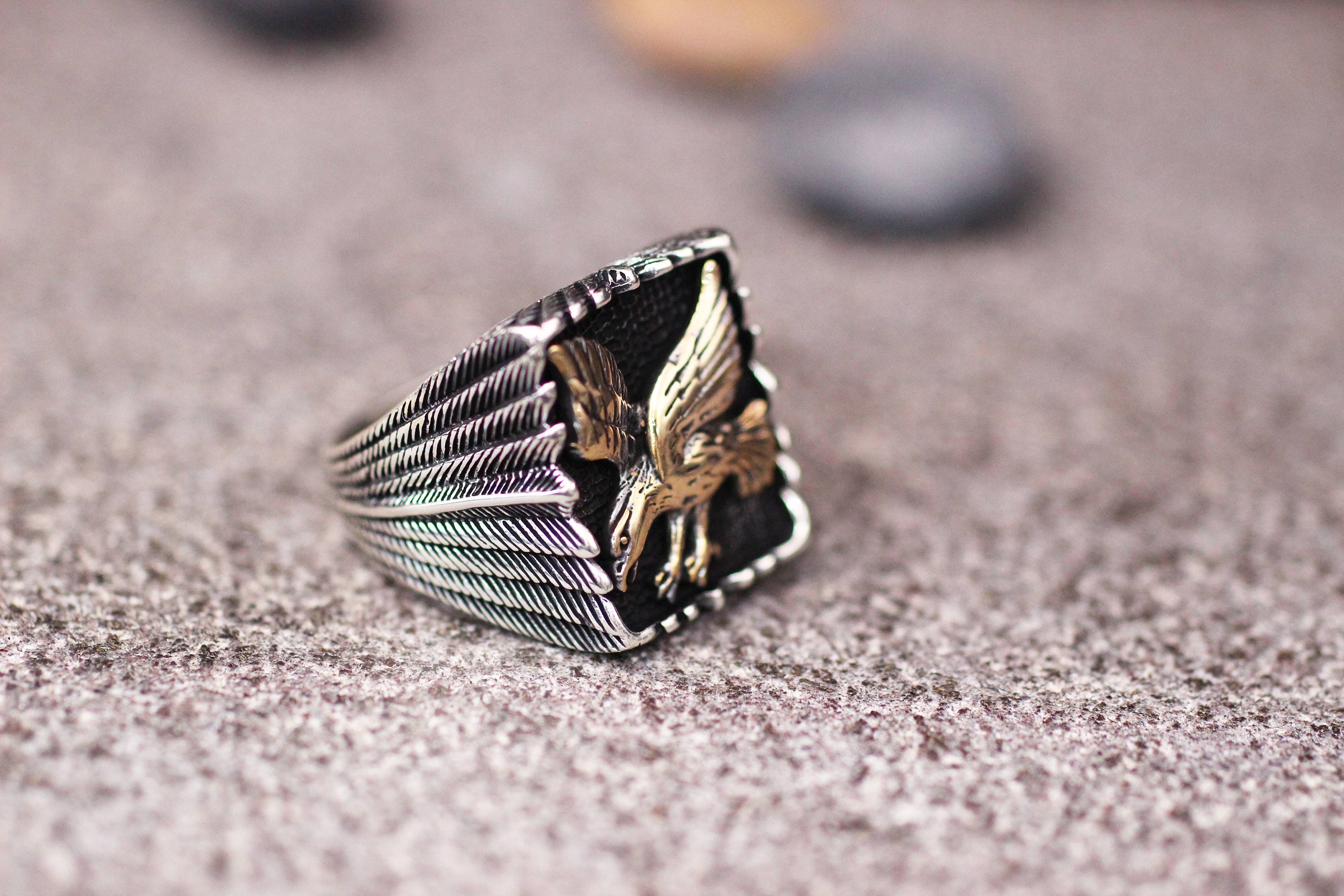 Sterling Silver 925 Eagle Mens Ring Handmade Eagle Mens Ring - Etsy