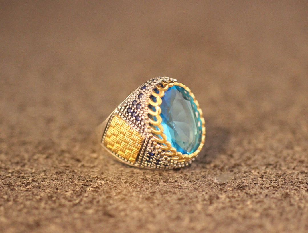 Mens Silver Ring, Ottoman Style Ring, Silver 925 Handmade Ring, Gift ...