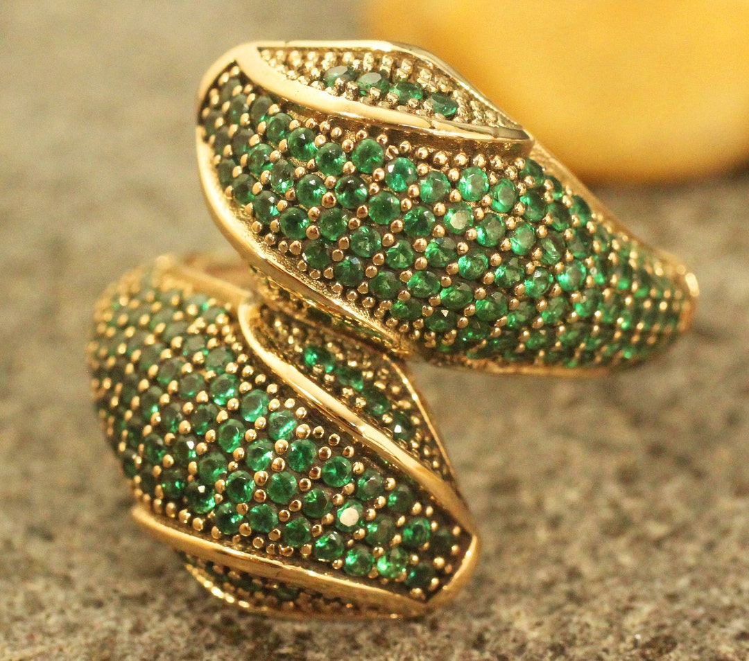 Silver Emerald Ring, Emerald Handmade Ring, Silver 925, Silver Ring ...