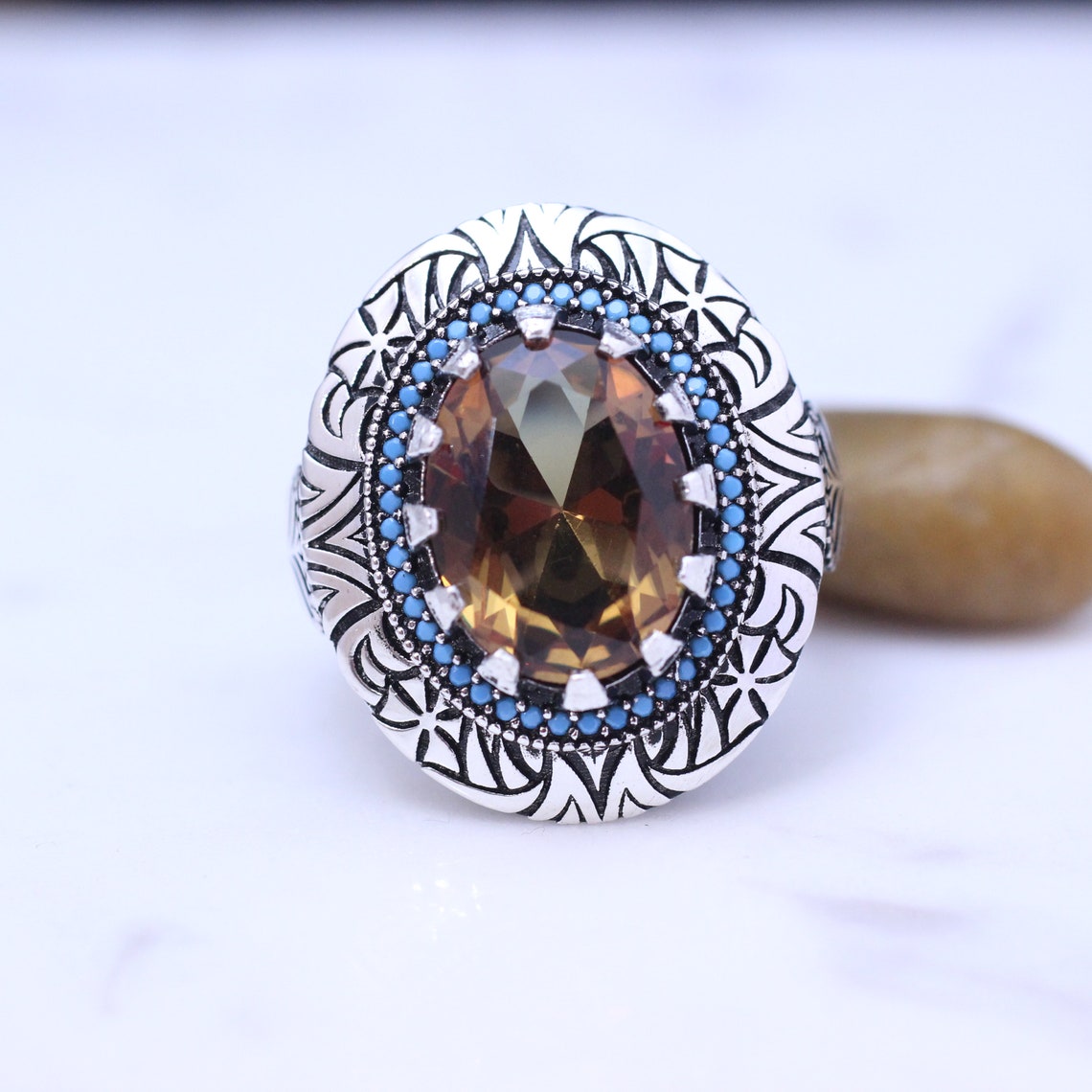 Sterling Silver 925 Handmade Alexandrite Men's Ring - Etsy