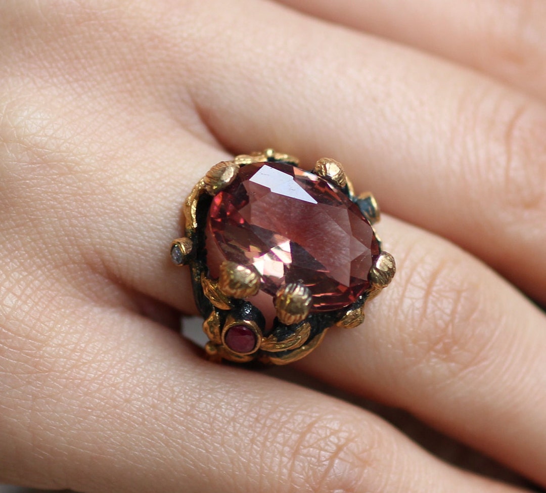 Alexandrite Silver Ring, Alexandrite Handmade Ring, Women's Ring ...