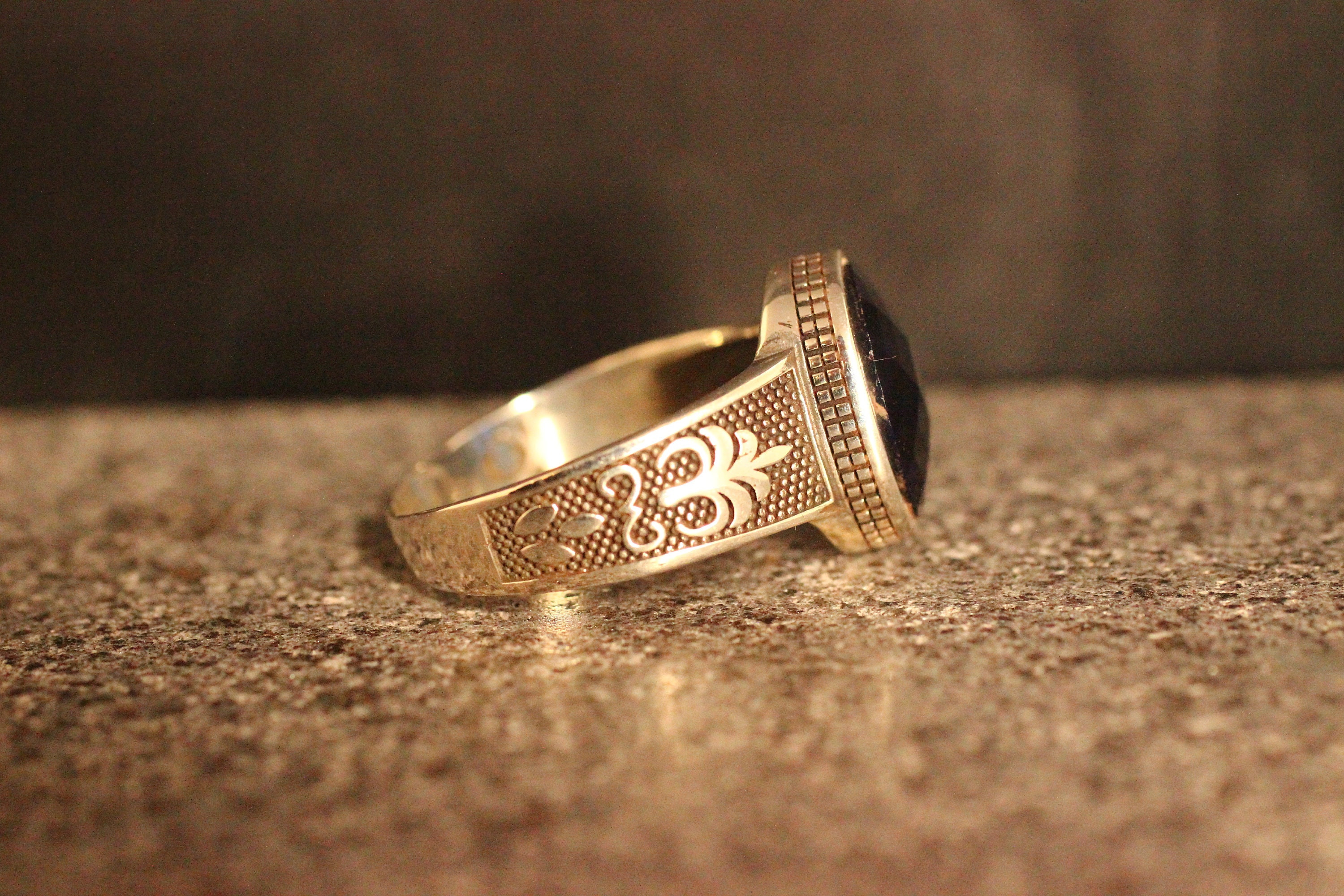 Mens Sapphire Handmade Ring Ottoman Style Ring Silver 925 - Etsy