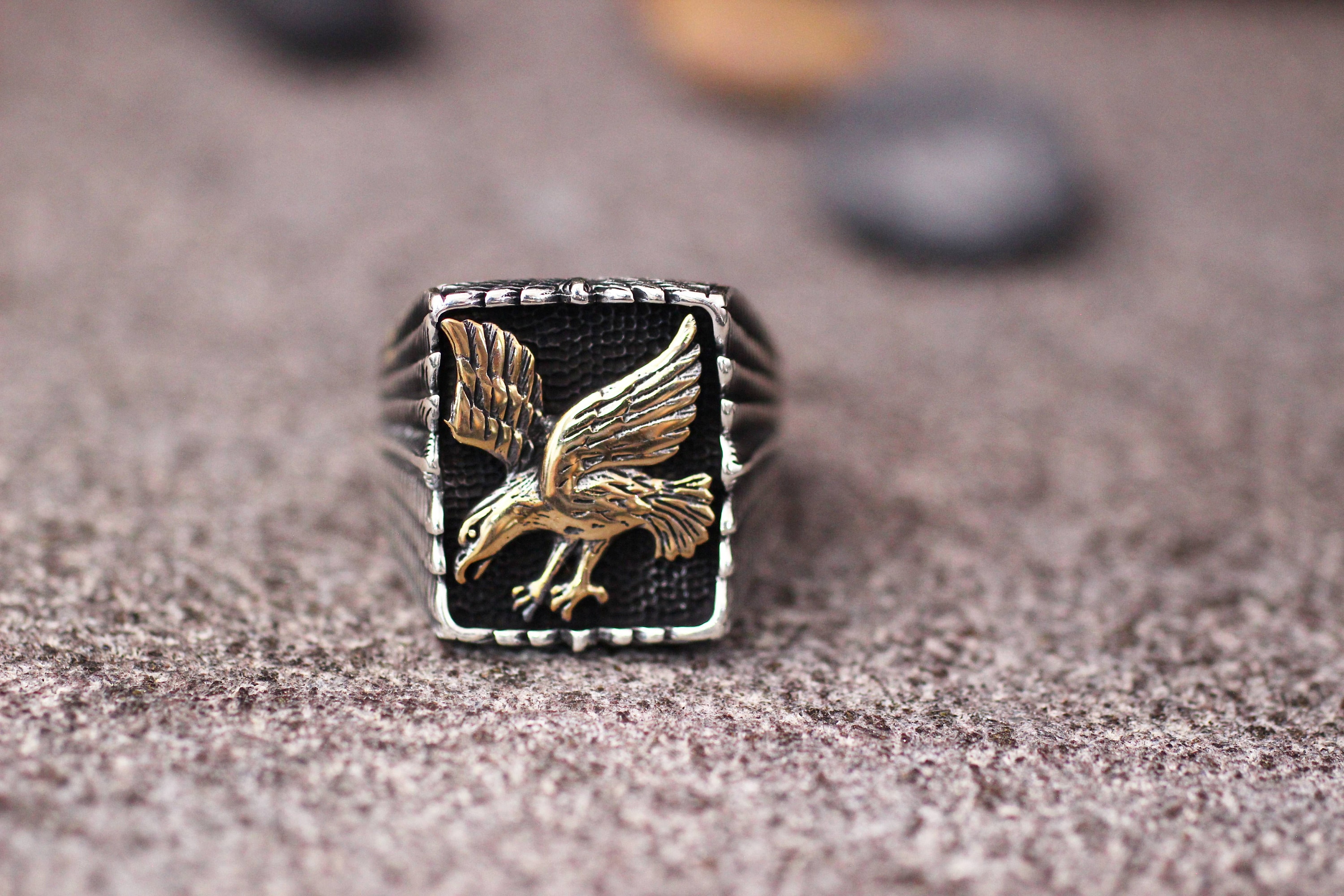 Sterling Silver 925 Eagle Mens Ring Handmade Eagle Mens Ring - Etsy