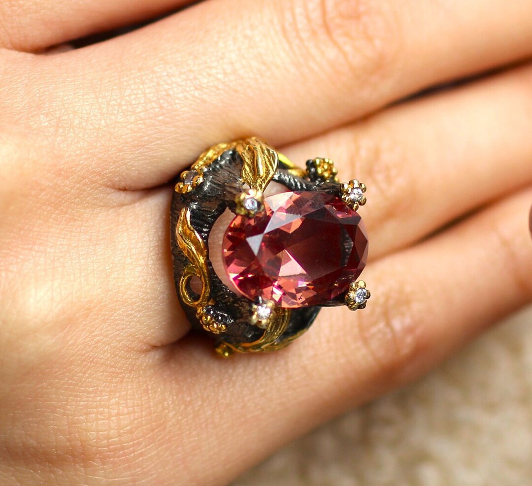 Alexandrite Silver Ring, Alexandrite Handmade Ring, Women's Ring ...