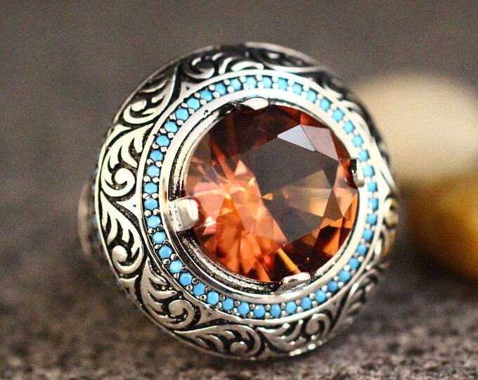 Sterling Silver 925 Handmade Alexandrite Men's Ring - Etsy