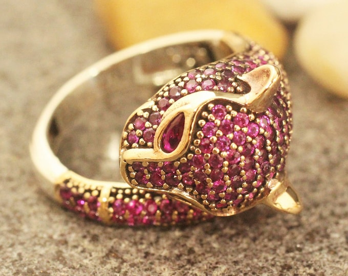 Silver Ruby Ring, Ruby Handmade Ring, Silver 925 Ring, Gift for Her ...