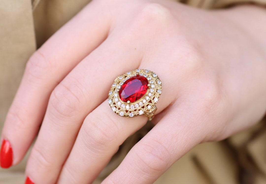 Vintage Style Oval Cut Ruby Silver Ring, Womens Silver Handmade Ring ...