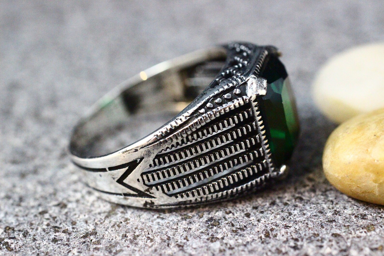 Silver Mens Ring Ottoman Style Ring Statement Ring Silver - Etsy