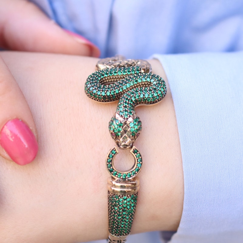 Snake Bracelet - Etsy UK