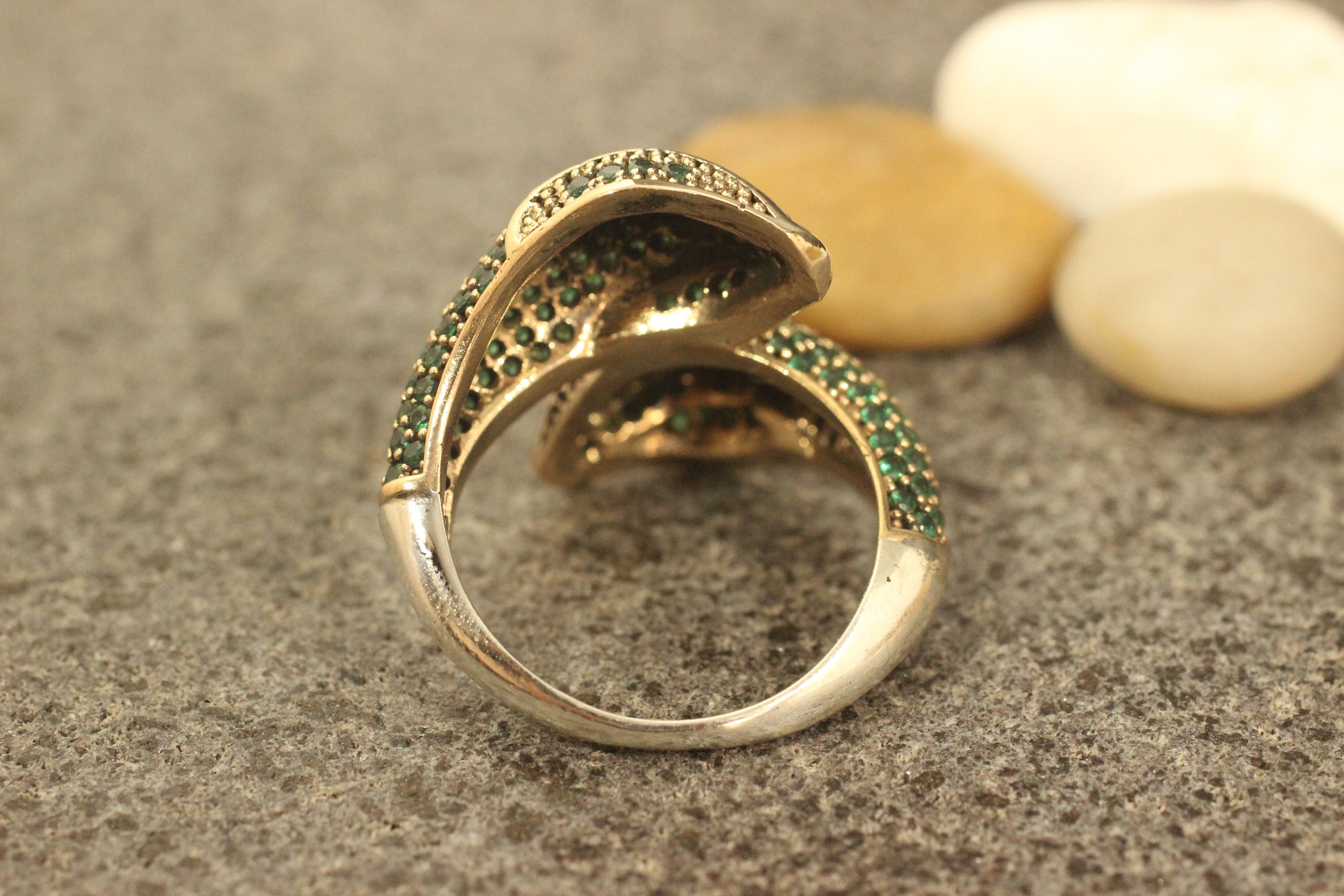 Silver Emerald Ring Emerald Handmade Ring Silver 925 Silver - Etsy