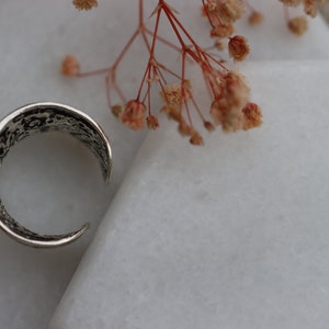 Chunky Solid Silver Ring, Dainty Silver Ring, Boho Silver 925 Ring ...