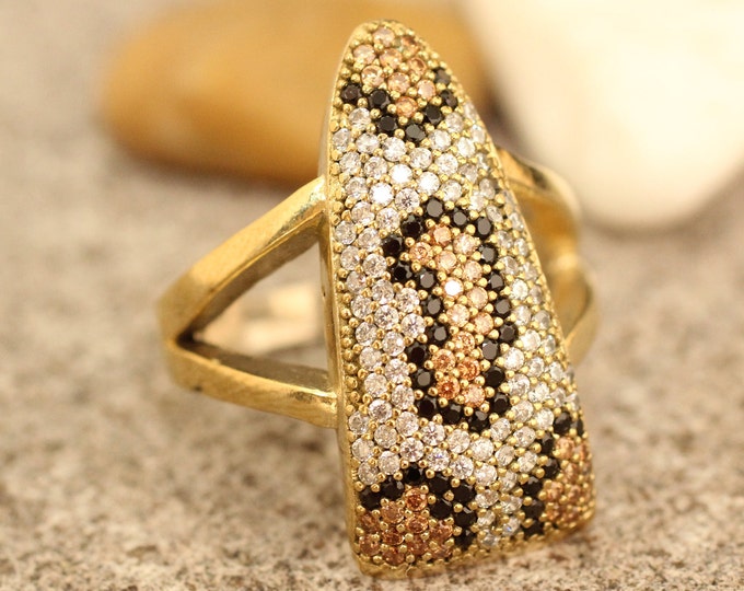 Sterling Silver 925 Zircon Leopard Handmade Ring,leopard Ring, Silver ...