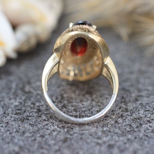 Sterling Silver 925 Ruby Handmade Ring Ottoman Style Ring - Etsy