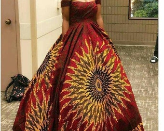 Ankara Prom Dress - Etsy