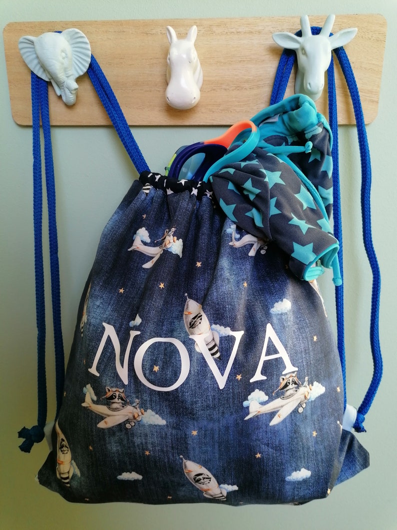 toddler-backpack-boy-name-kids-small-backpack-blue-mini-etsy