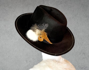 Rabbit Felt Fedora - Etsy