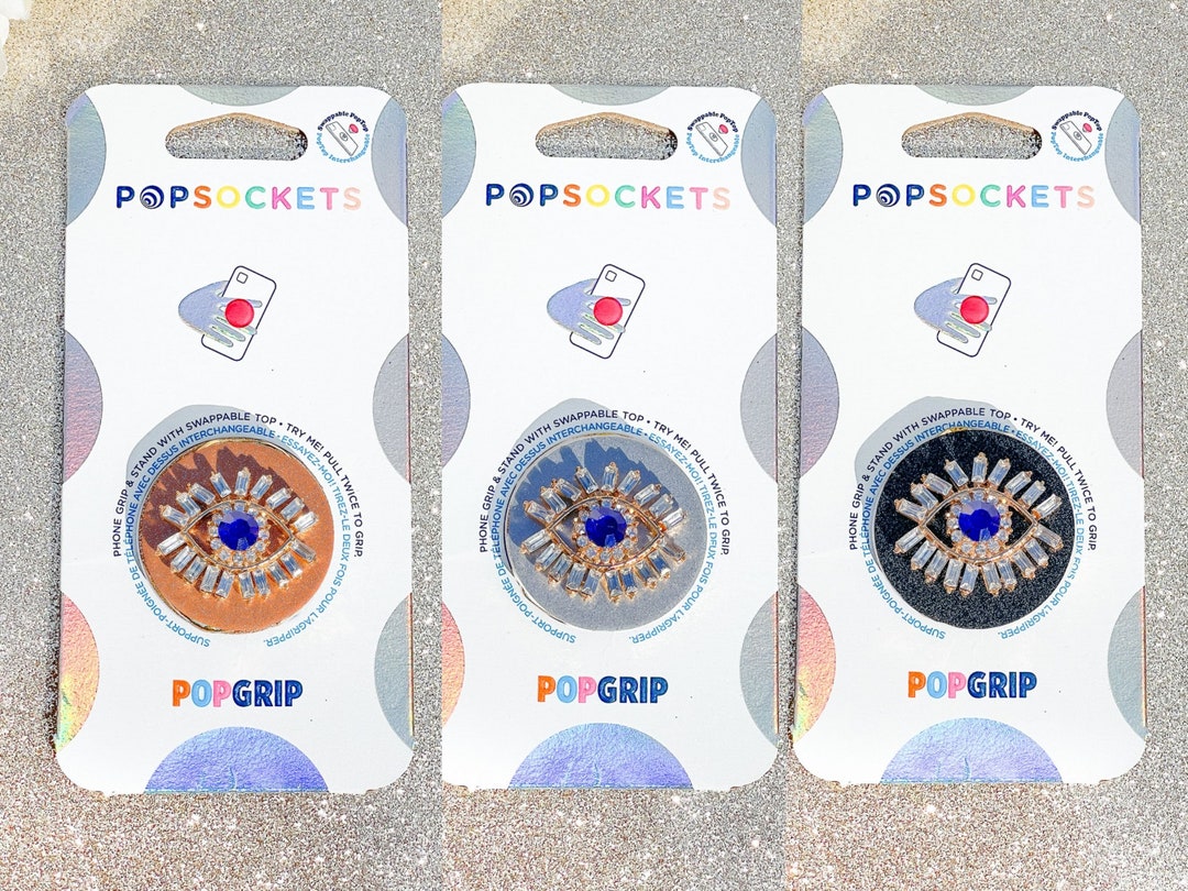 Rhinestone Blue Evil Eye Popsocket - Evil Eye Popsocket / Rhinestone Popsocket / Pearl Popsocket ...