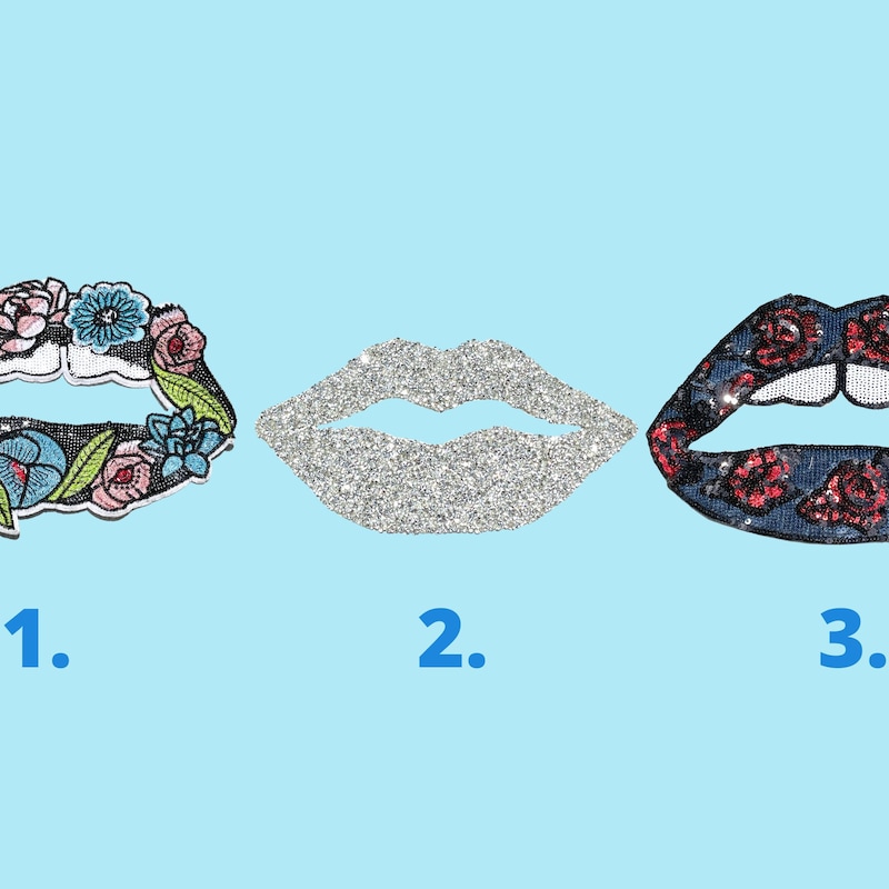 Rhinestone Lips - Etsy