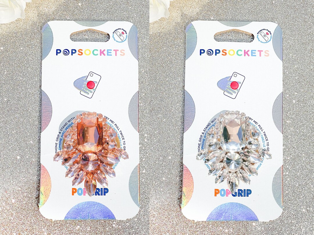 Crystal Rhinestone Popsocket - Rhinestone Glam Popsocket / Rose Gold ...