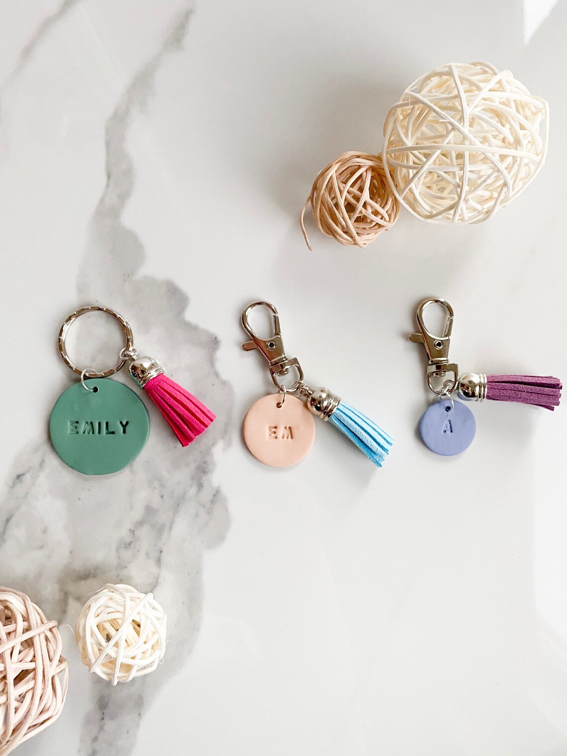 Customized Keychain Polymer Clay Keychain - Etsy Canada