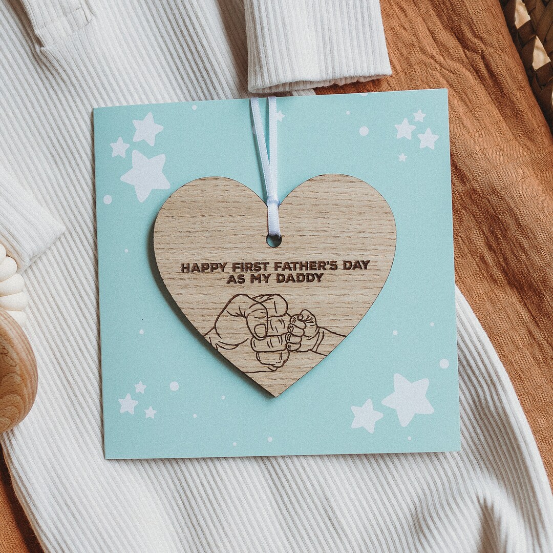 First Father's Day Card From Baby to Daddy Happy 1st Father's Day Card ...