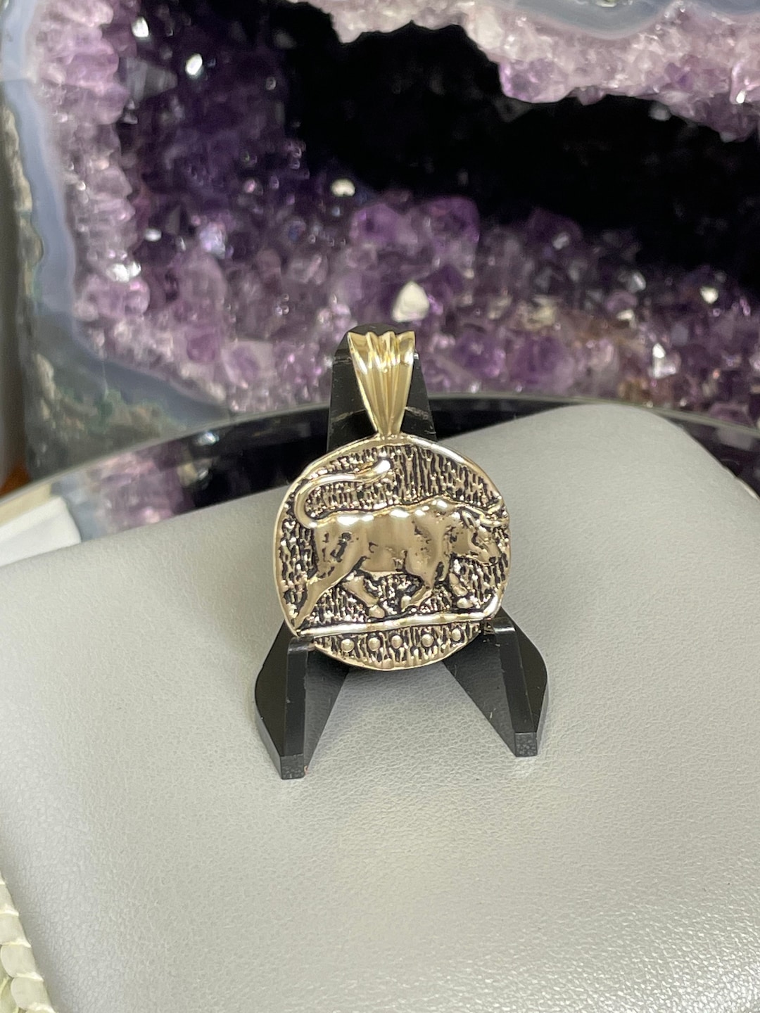 Vintage Custom Handmade 14K Gold Bull (taurus) Medallion!! - Etsy