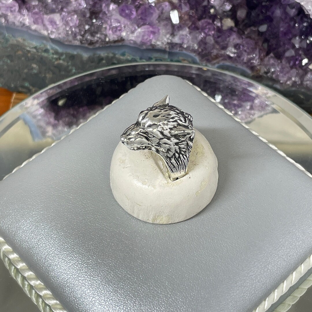 Custom "ferocious Wolf" Ring in Recycled Solid .925 Sterling Silver! - Etsy