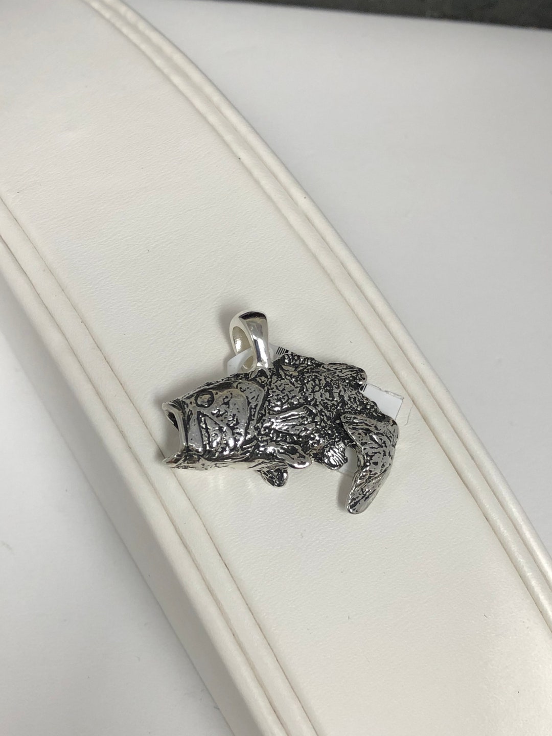 Custom Largemouth Bass Fish Pendant in Solid .925 Sterling Silver ...