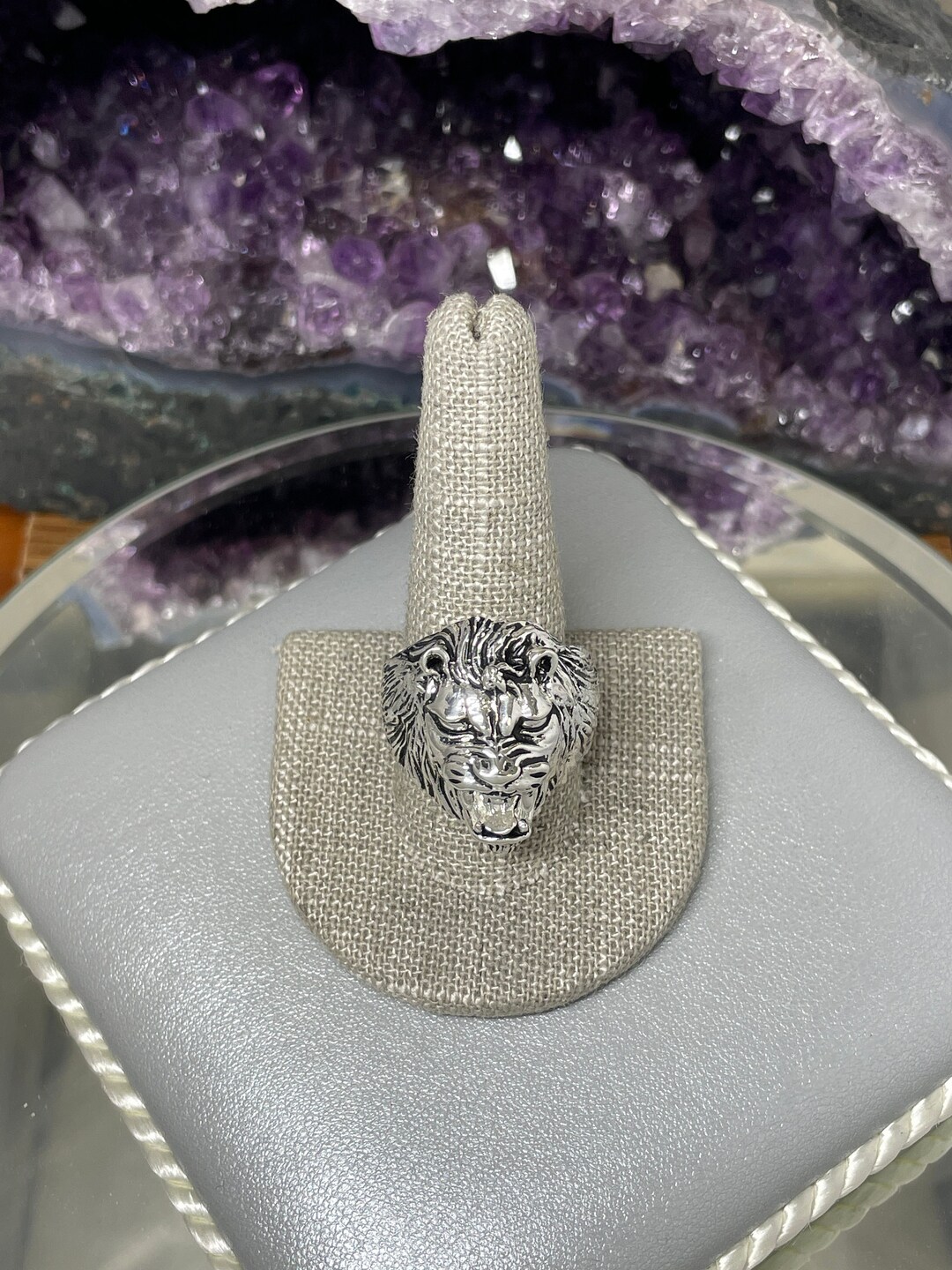 Custom Ferocious Lion Wax Carved Ring, Cast in Solid .925 Sterling Silver!!! - Etsy